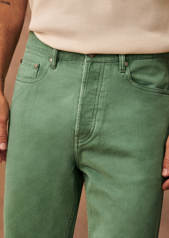 Pantalon Swan - Denim Clair - Coton - Octobre Éditions
