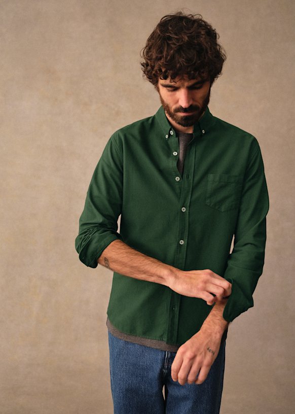 solid green color shirt