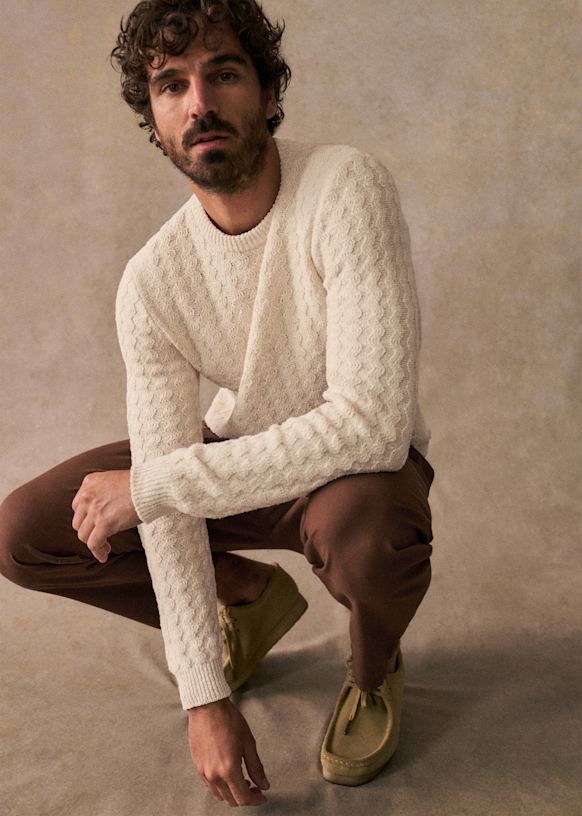 Oden Sweater - Ecru - Cotton - Sézane