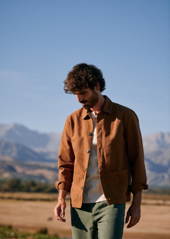 Tim Jacket - Vintage Blue - Organic Cotton - Sézane