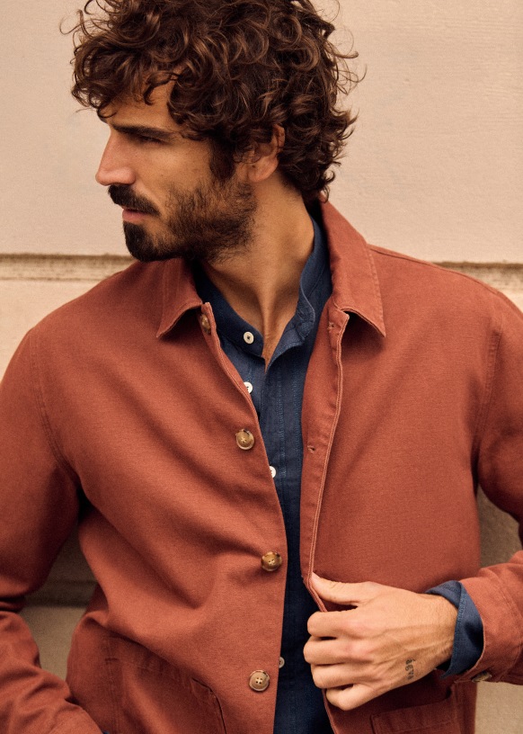 Tim Jacket - Vintage Blue - Organic Cotton - Sézane