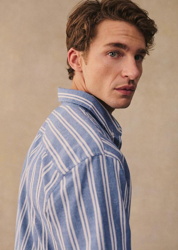Charlie Shirt - Multicolored Wide Stripes - Lyocell - Sézane