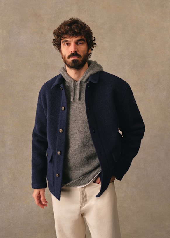 Tanner Jacket - Navy - Wool - Octobre Éditions