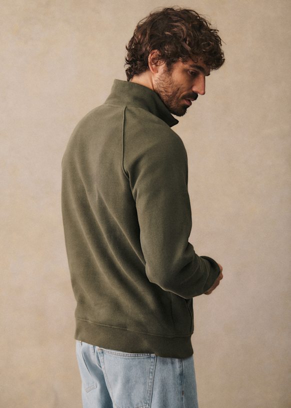 Howler Sweat-Shirt - Dark Green - Organic Cotton - Octobre Éditions