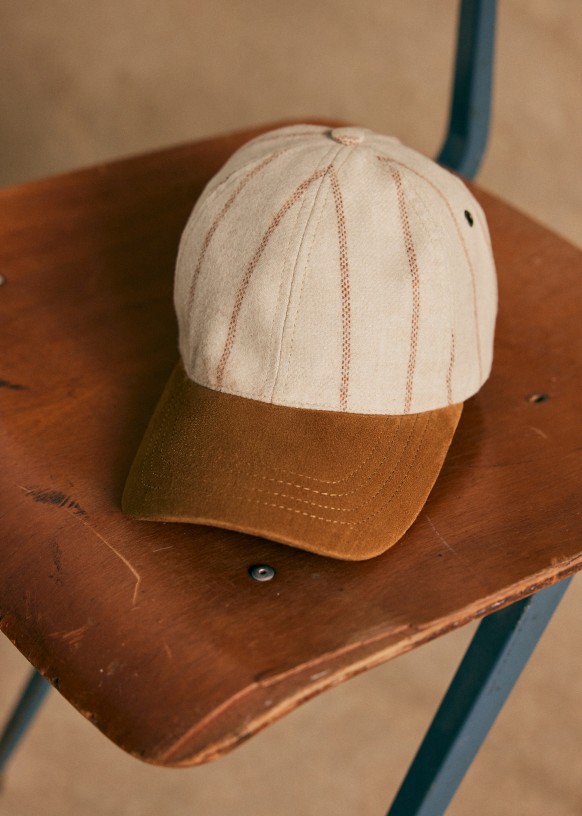 Scaddle Cap - Ecru stripes Beige / Na - Wool - Sézane