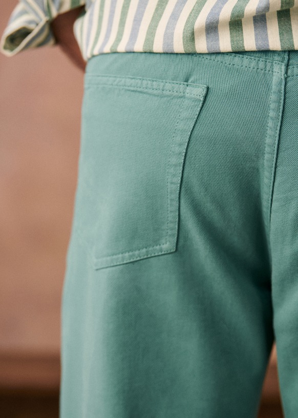 Pantalon Swan - Denim Clair - Coton - Octobre Éditions