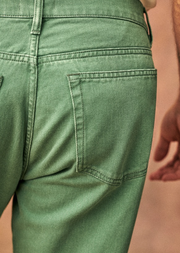 Pantalon Swan - Denim Clair - Coton - Octobre Éditions