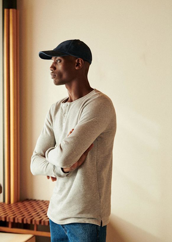 Spike Henley - Grey - Cotton - Sézane