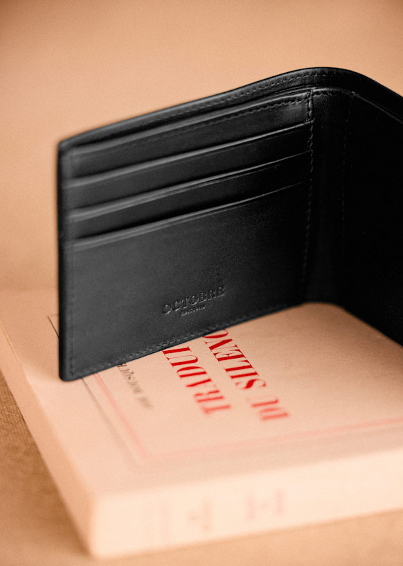 Chris Wallet - Black - Bovine leather - Sézane