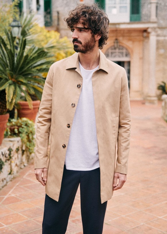 Conrad Coat - Beige - Cotton - Sézane