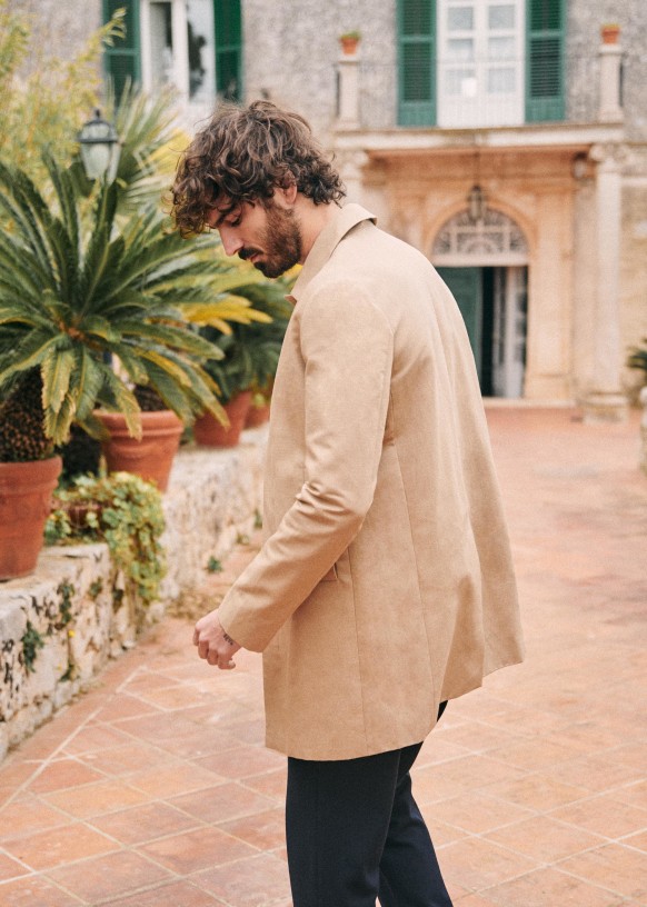 Conrad Coat - Beige - Cotton - Sézane