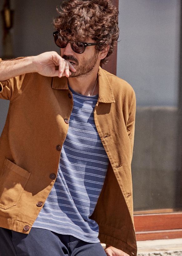 Tim Jacket - Green - Organic cotton - organic textile - Octobre Éditions