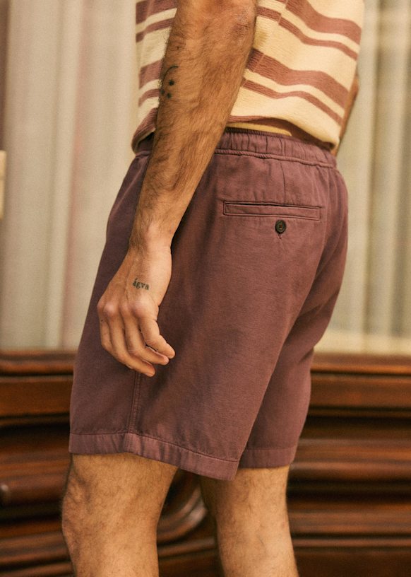Halmon Shorts - Mauve - Cotton - Sézane