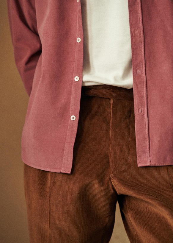 Comyn Trousers - Camel - Cotton - Sézane