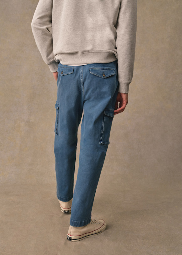 Belan Vintage pants - Bleached Denim - Organic cotton - organic textile ...