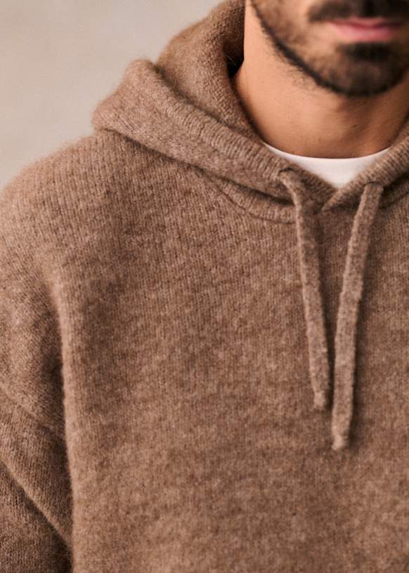 Joshua Sweater - Dark beige - Wool - Octobre Éditions