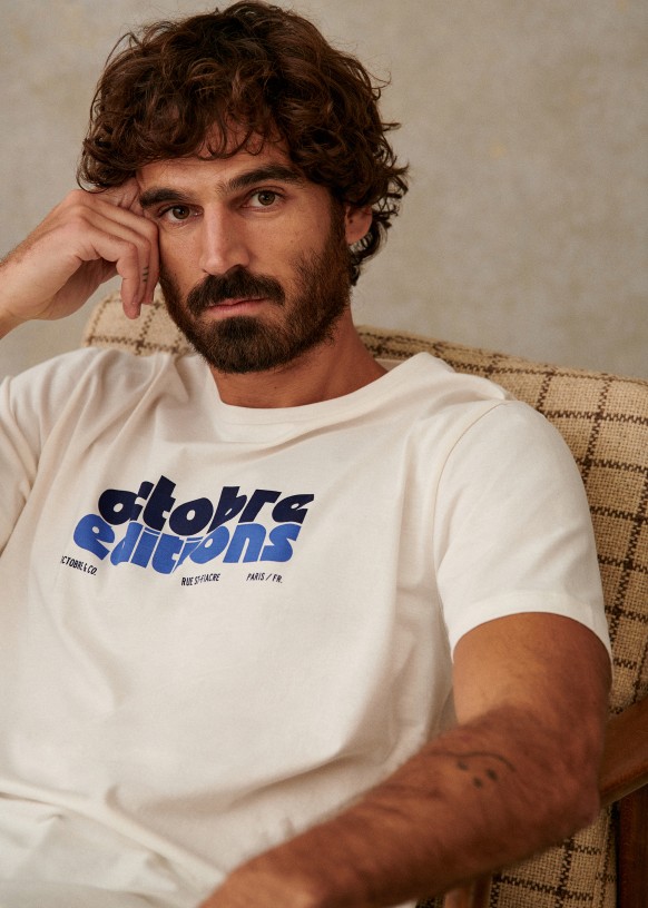 Octobre Éditions T-Shirt - Ecru - Organic Cotton - Sézane