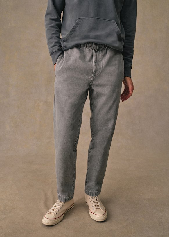 Shane Trousers - Washed Grey - Organic Cotton - Octobre Éditions