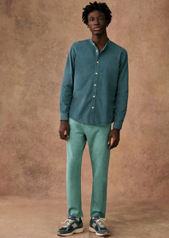Pantalon Swan - Denim Clair - Coton - Octobre Éditions