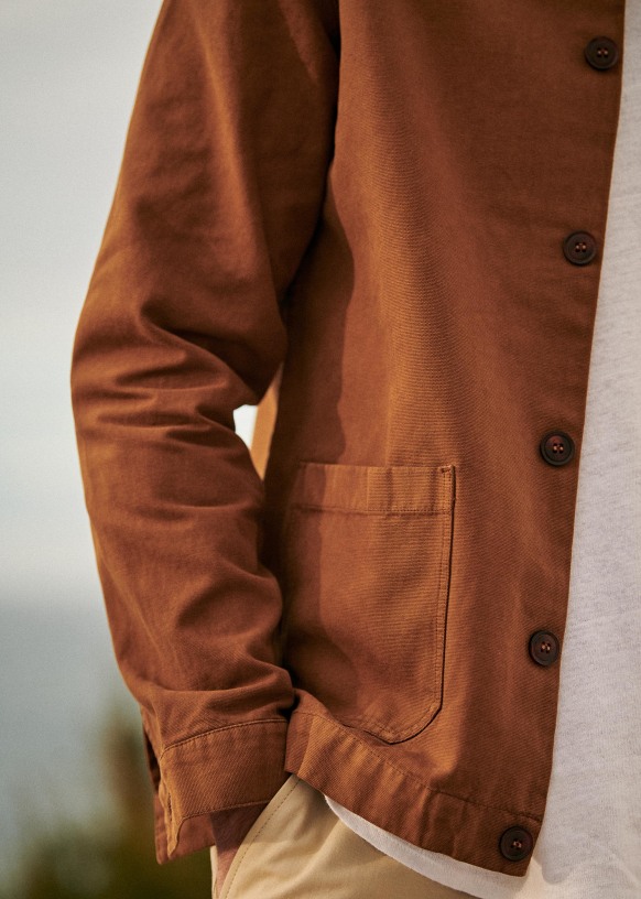 Tim Jacket - Rust - Organic Cotton - Octobre Éditions