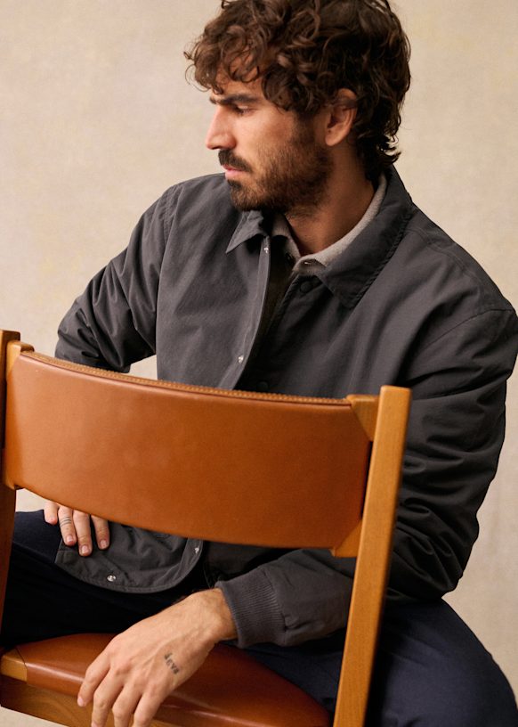 Declan Blouson - Charcoal Grey - Polyamide - Sézane