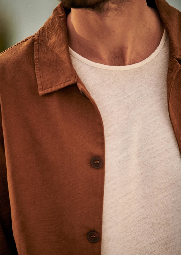Tim Jacket - Rust - Organic Cotton - Octobre Éditions