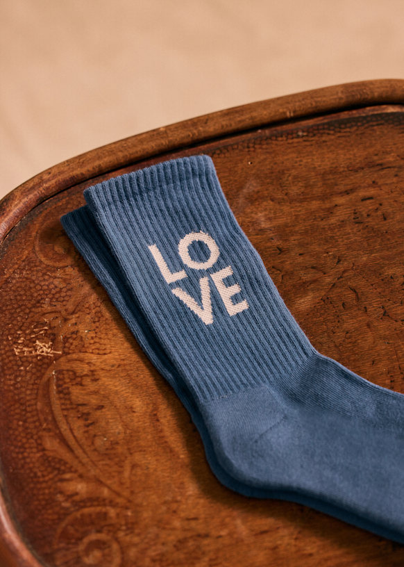 Love Socks - Blue - Organic Cotton - Sézane