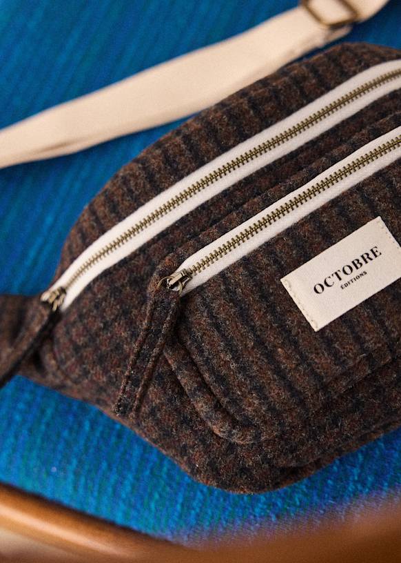 Ember crossbody pouch - Blue - Cotton - Octobre Éditions