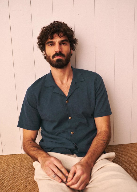 Jonas Shirt - Blue - Cotton - Octobre Éditions
