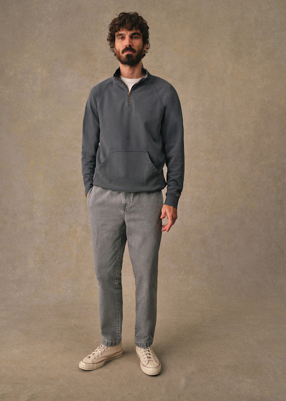 Shane Trousers - Washed Grey - Organic Cotton - Sézane