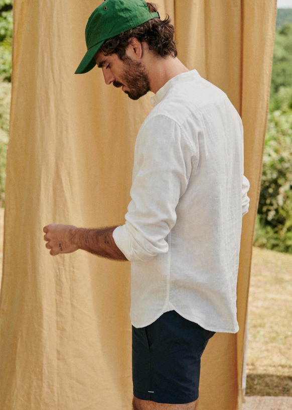 Buster Shirt - White - Cotton - Octobre Éditions