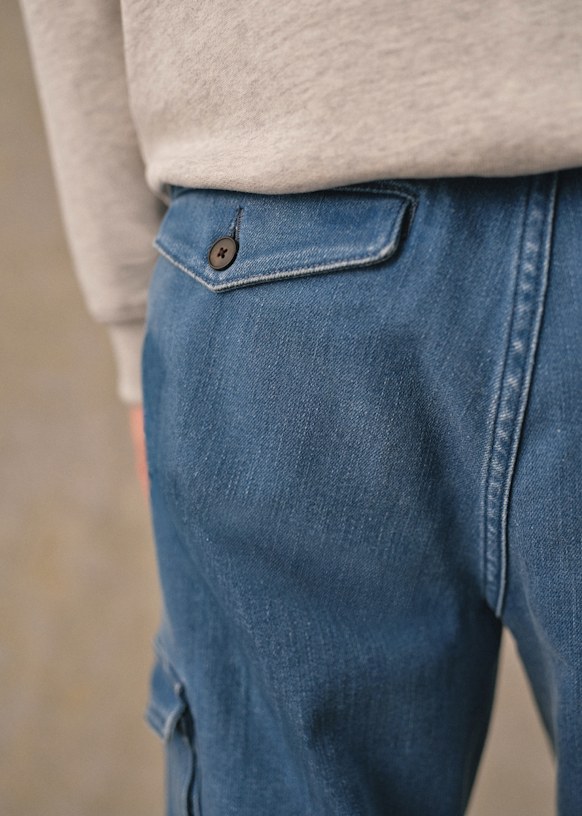 Belan Vintage pants - Bleached Denim - Organic cotton - organic textile ...