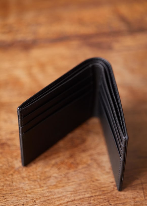 Chris Wallet - Black - Bovine leather - Sézane