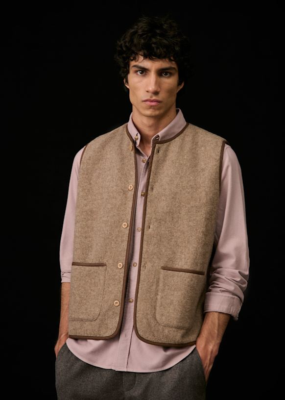 Dexter Jacket - Camel - Wool - Sézane