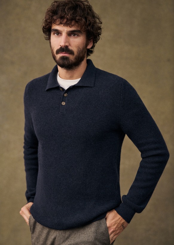 Leopold Sweater - Navy - Wool - Octobre Éditions