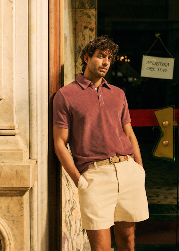 Polo Jude - Rose Ancien - Coton biologique - textile biologique - Sézane