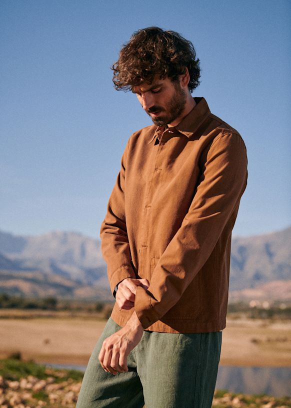 Tim Jacket - Vintage Blue - Organic Cotton - Sézane